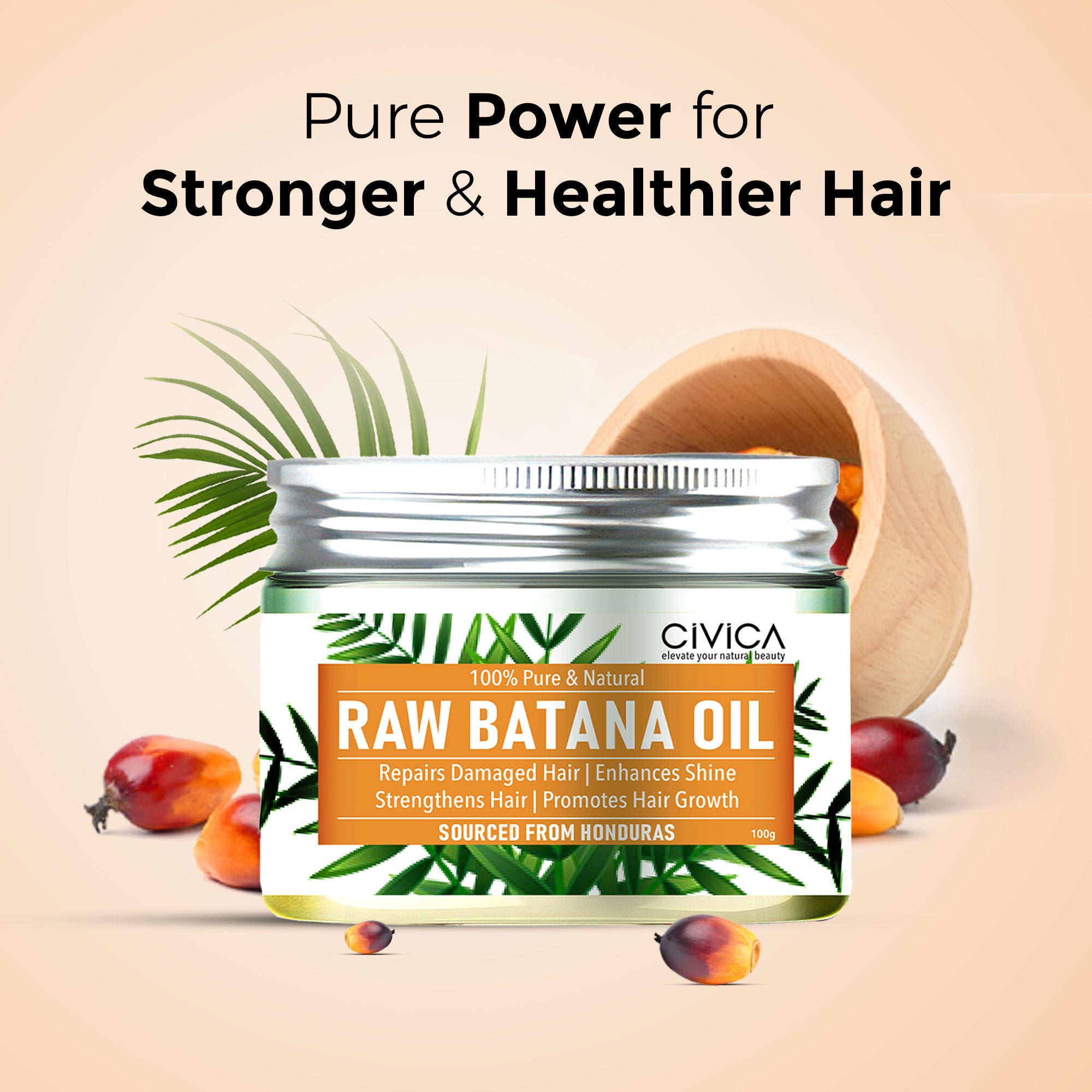 100% Pure Natural Raw Batana oil Butter 100gram – Civica